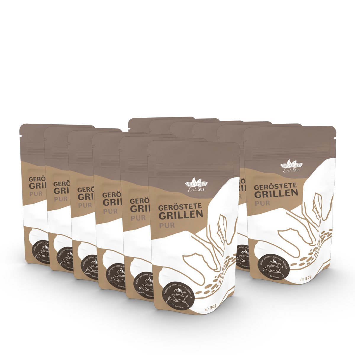 Knusprig geröstete Grillen "Pur" – Beneto Foods