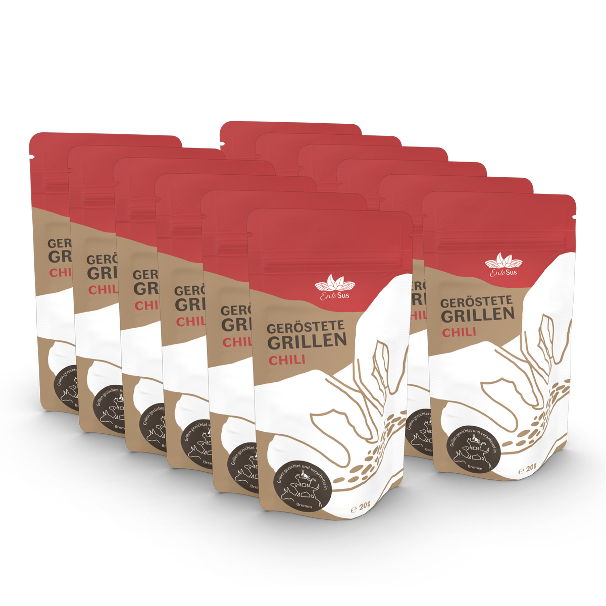 Knusprig geröstete Grillen "Chili" – Beneto Foods