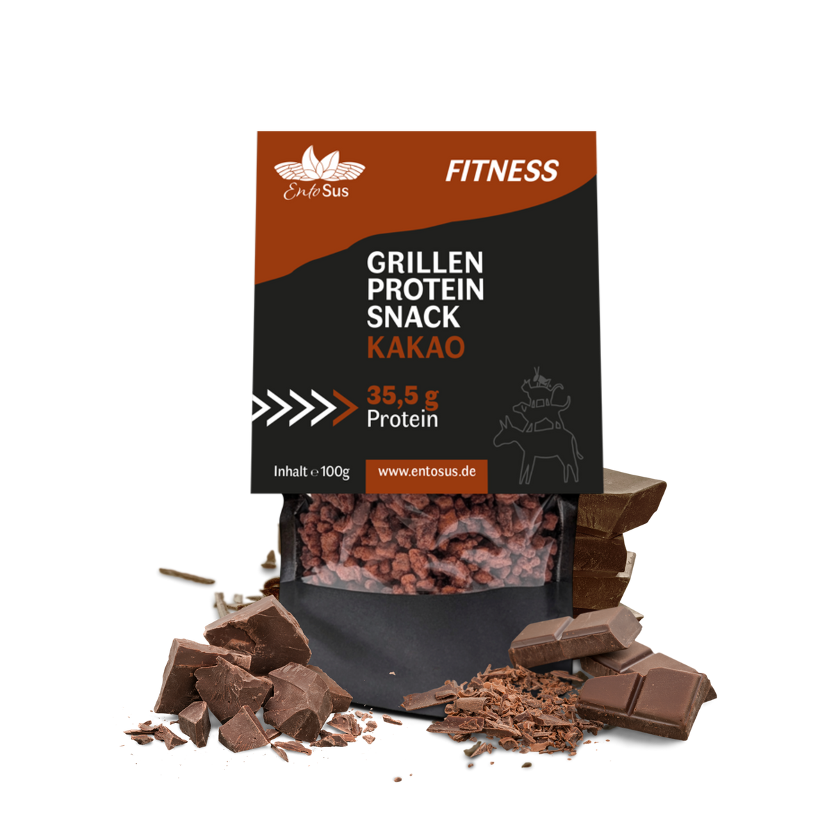 EntoSus - Sportler Paket - Protein Snack Kakao & BBQ, 2x Protein Riege ...