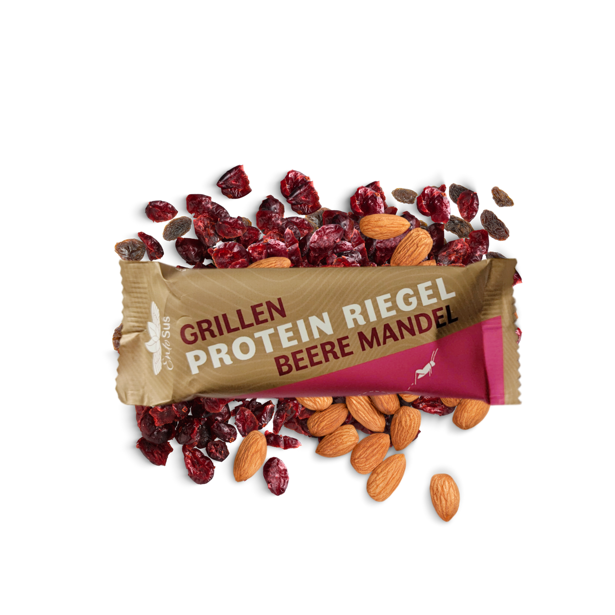 Grillen Protein Riegel Beere Mandel – Beneto Foods
