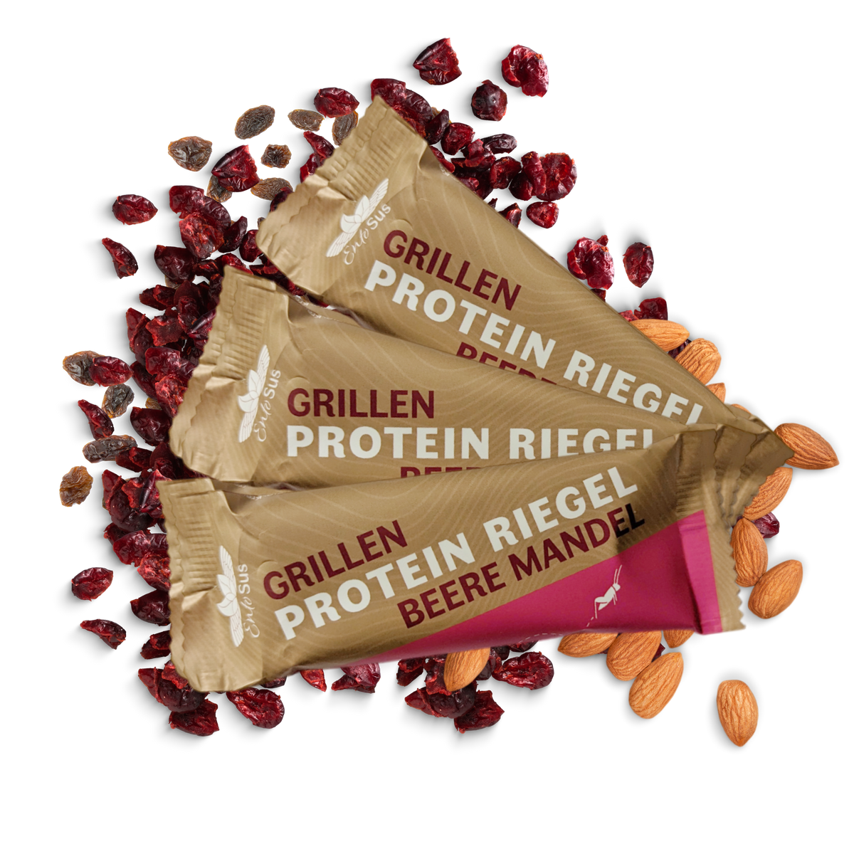 Grillen Protein Riegel Beere Mandel – Beneto Foods