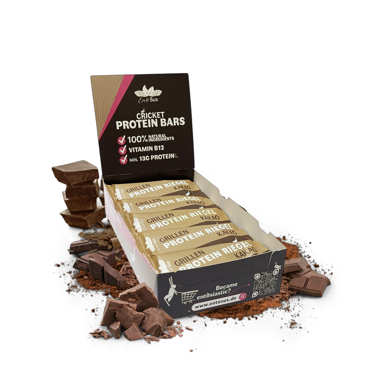 Grillen Protein Riegel Kakao – Beneto Foods